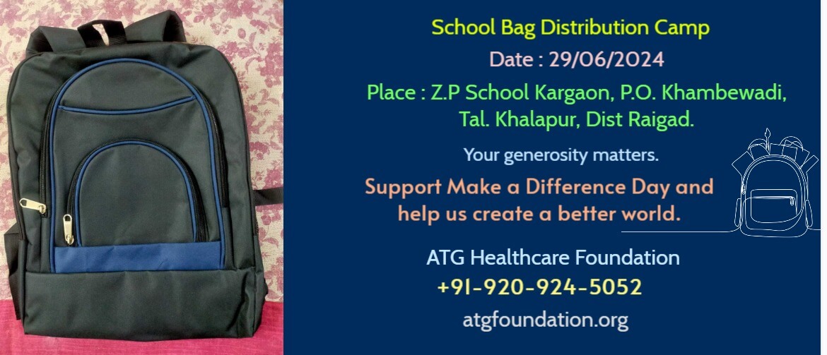School Bags Distribution Camp - ATG Foundation